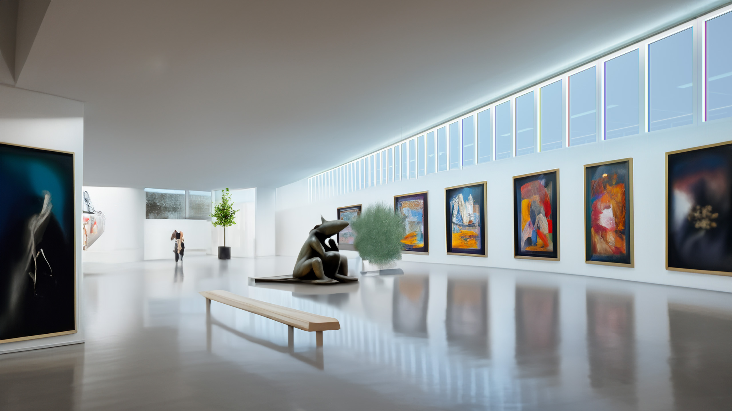 Innerscene lighting installed in art gallery